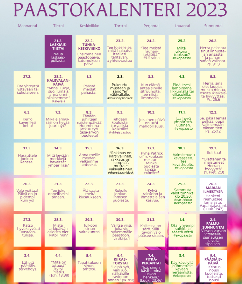 Paasto :: Kouvolan seurakunnan nuorisotyö
